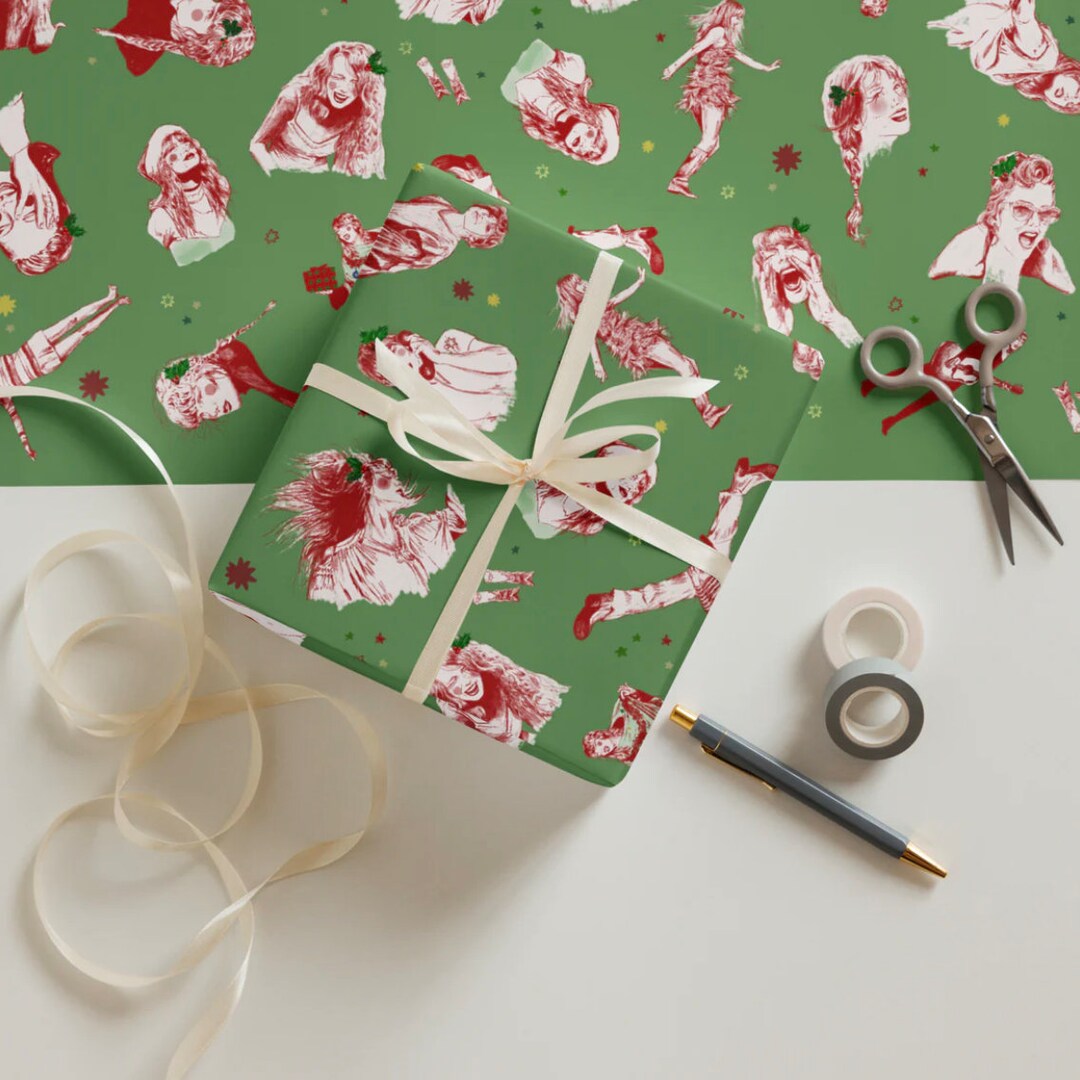 Taylor Swift Wrapping Paper 3 Sheets - Etsy