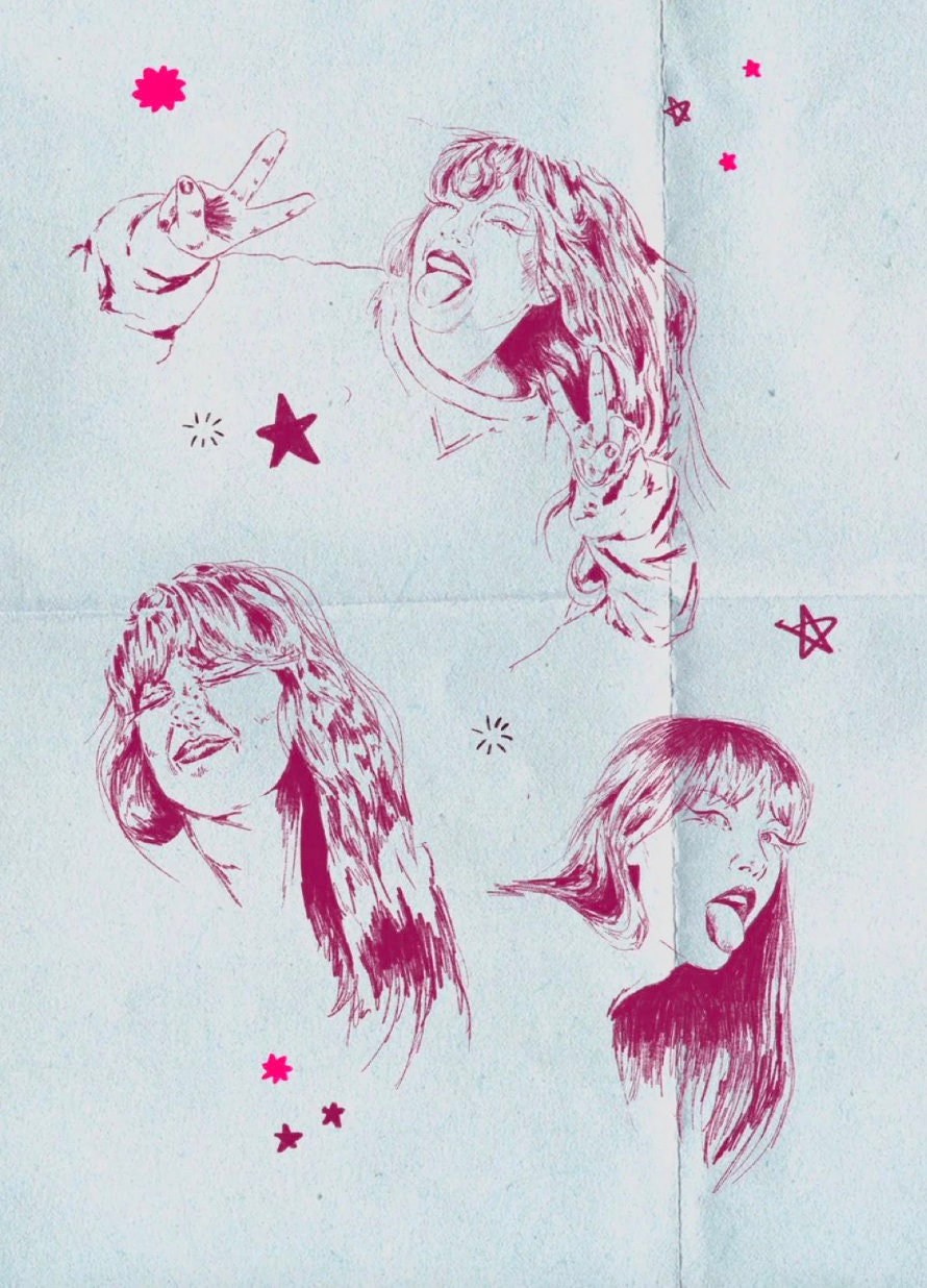 Goofy Taylor Swift Print - Etsy