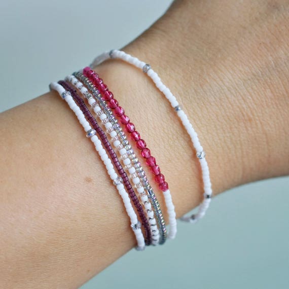 6 bracelets de perles bracelets de petites perles bracelet | Etsy