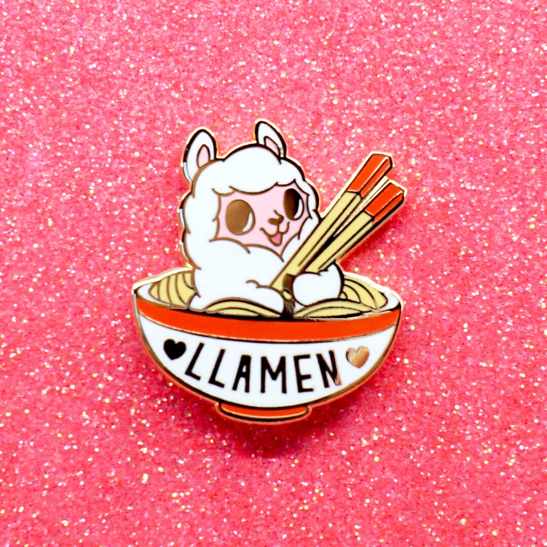 Llamen Hard Enamel Lapel Pin - Etsy