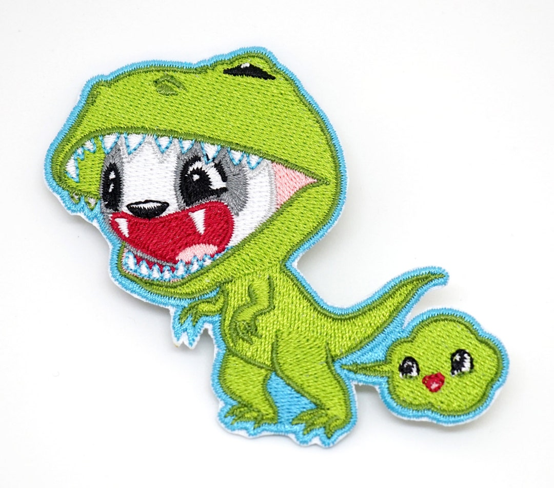 T-rex Panda Patch - Etsy
