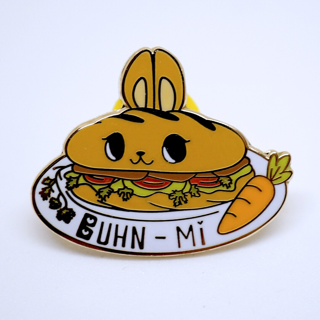 Buhn-mi Hard Enamel Lapel Pin - Etsy