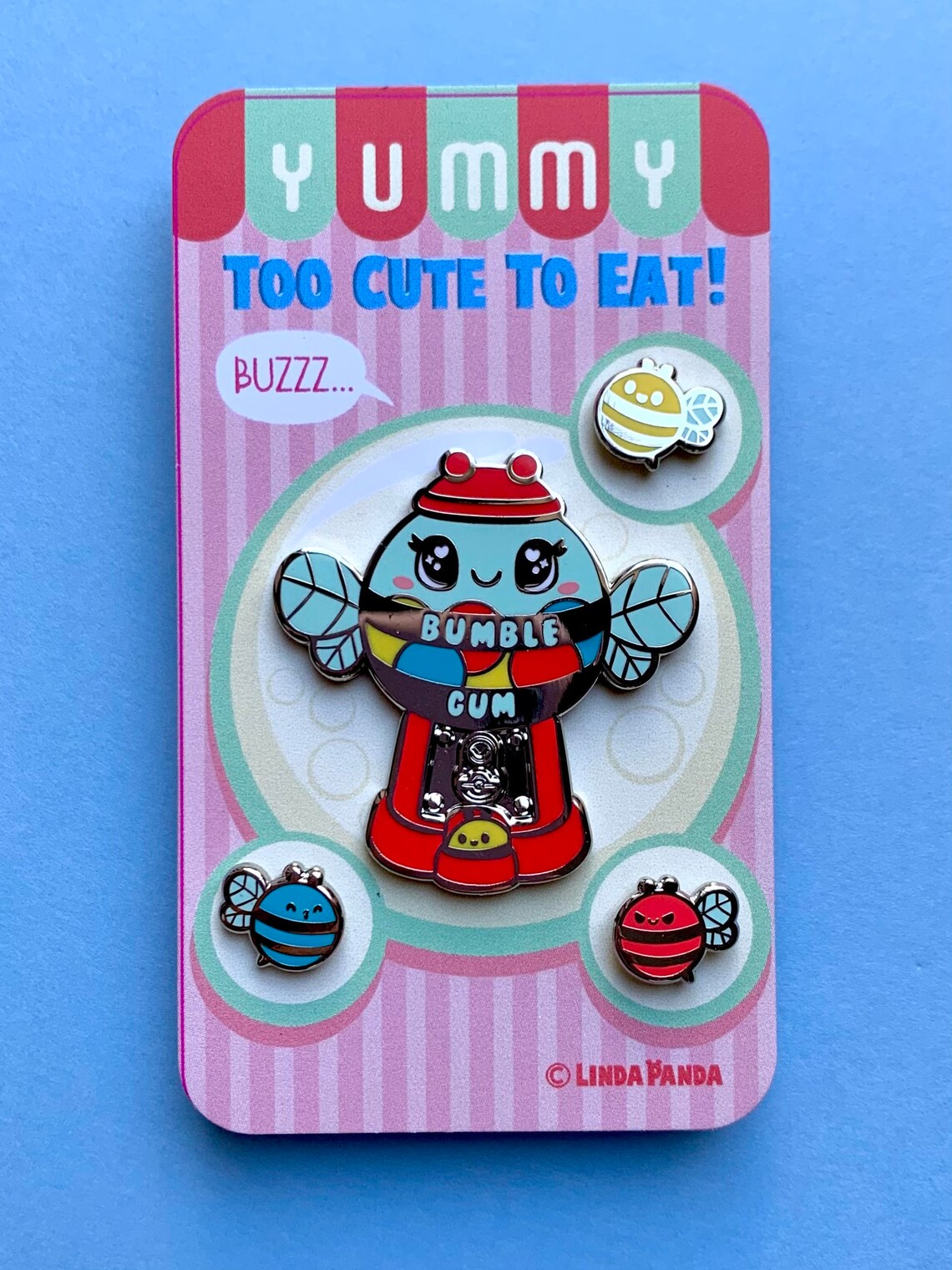 Bumble Gum Hard Enamel Lapel Pin | Etsy