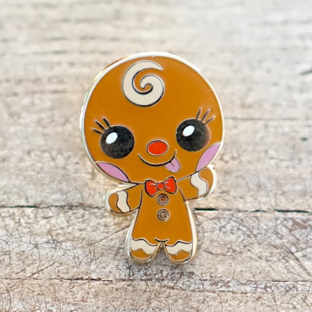 Holiday Gingerbread Man Pin - Etsy