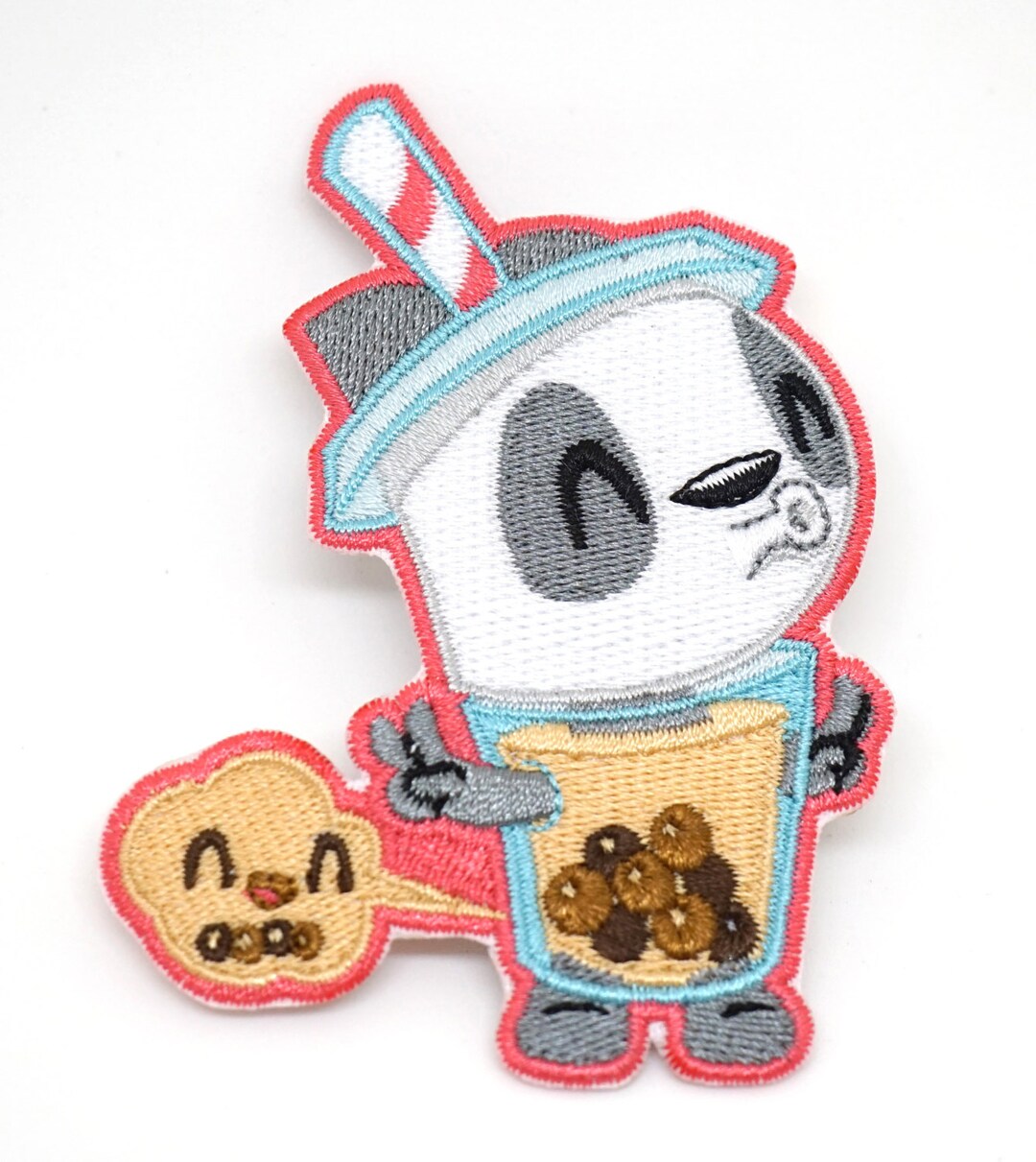 Boba Panda Patch - Etsy