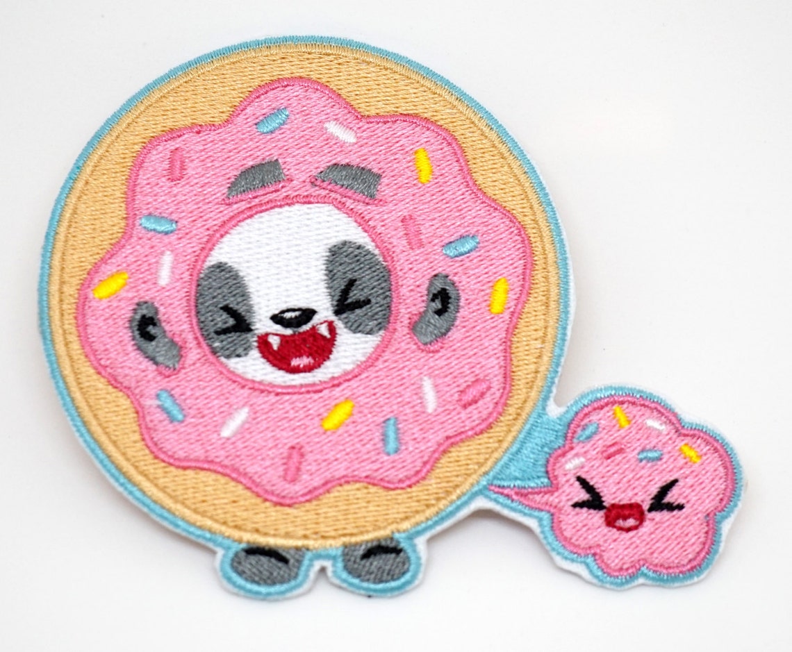 Donut Panda Patch - Etsy