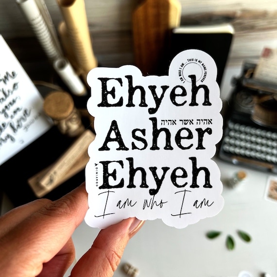 Ehyeh Asher Ehyeh Vinyl Sticker Names of God Collection I Am - Etsy