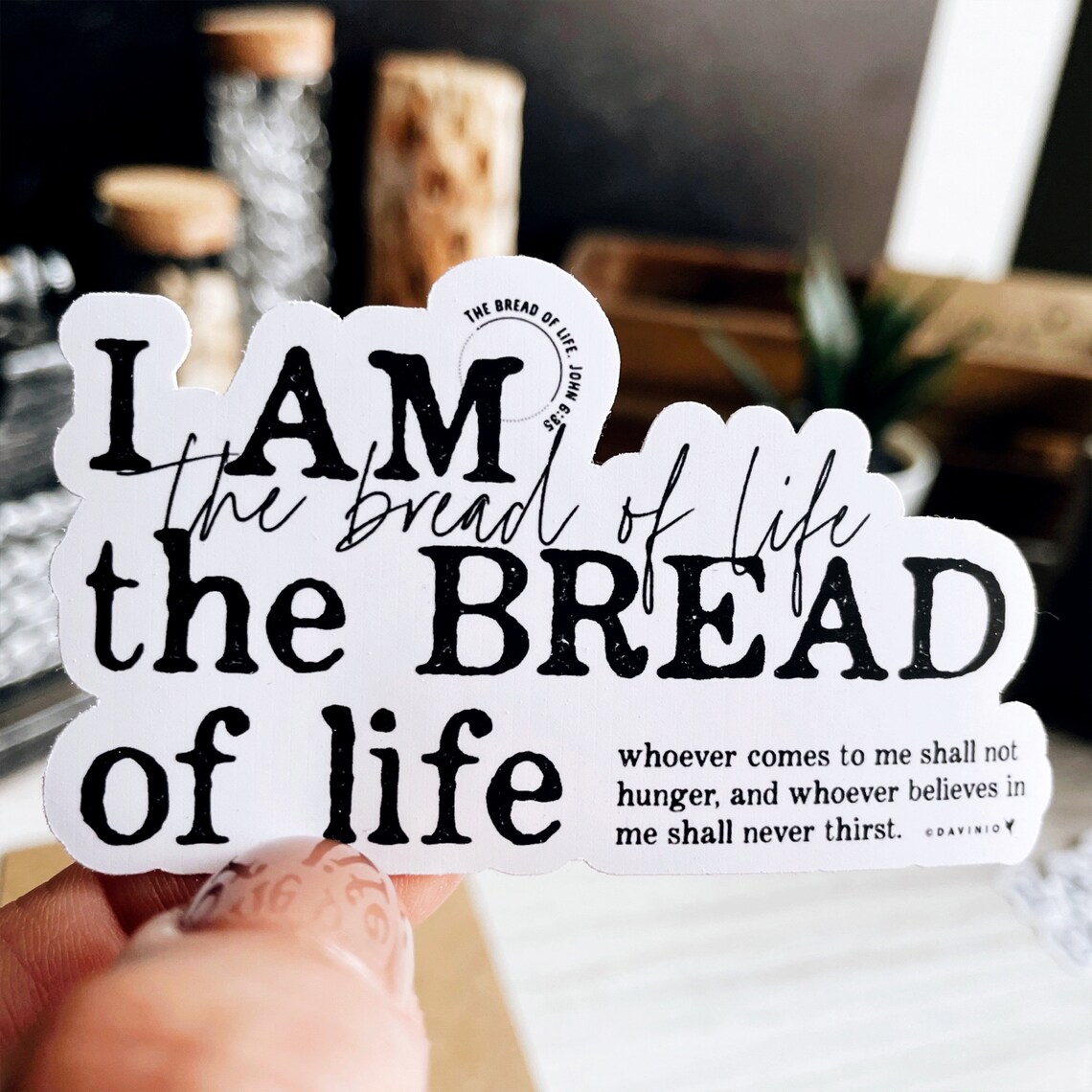 I AM the Bread of Life Vinyl Sticker Names of God Collection | Etsy