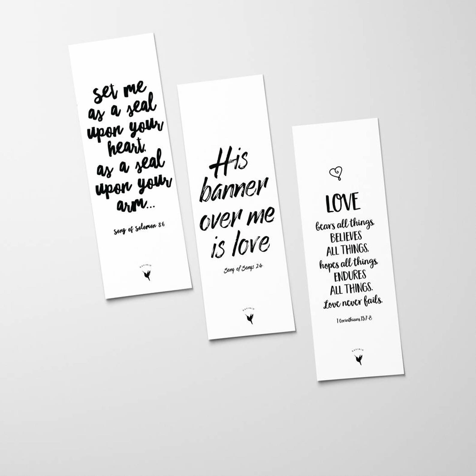 Celebrate God's Love For You // Artisanal Bookmark Set of | Etsy