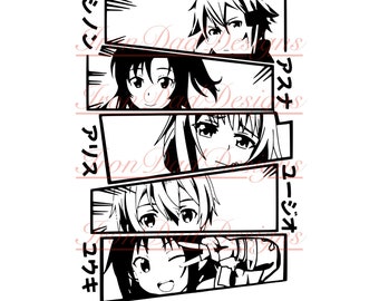 Anime Waifu Svg - Etsy