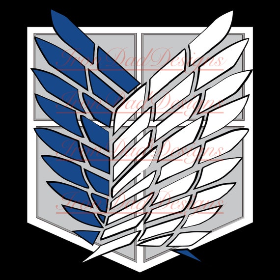 Scout Logo AOT Attack on Titan Anime SVG PNG Cricut Silhouette - Etsy