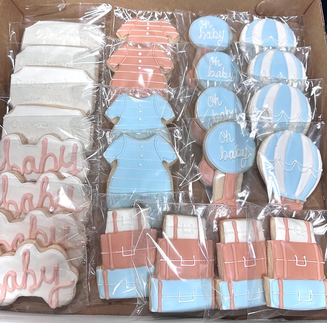Our Greatest Adventure Baby Shower Cookies - Etsy