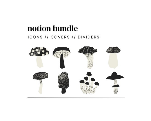 Notion Alphabet Icons for Notion Digital Template. No Background ...