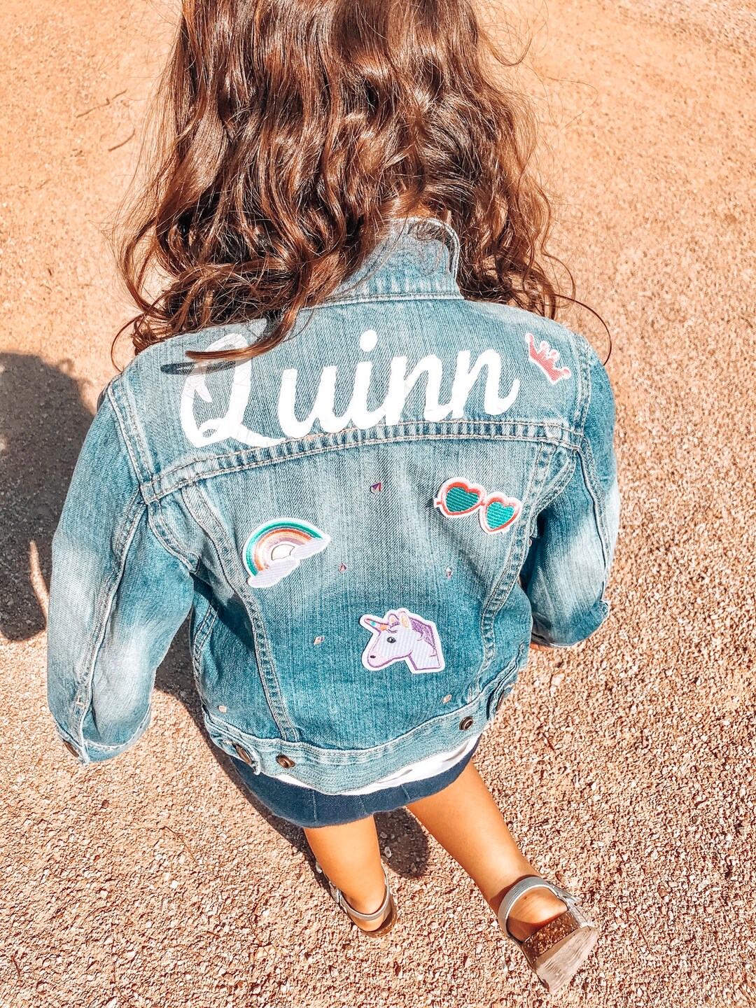 Kids Custom Clothing Girls Jean Jacket Personalized Denim Embroidered ...