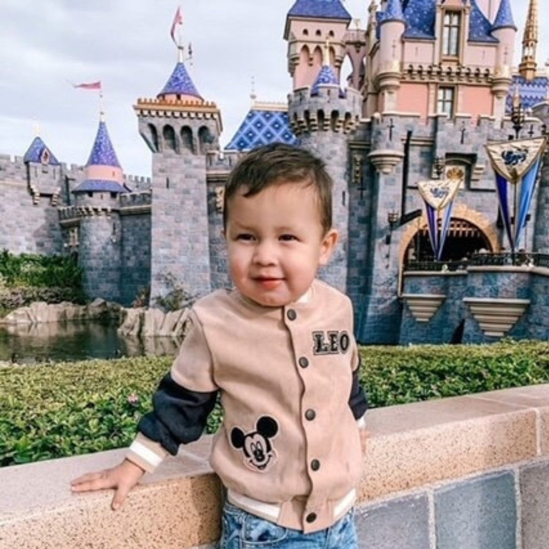 Toddler / Kids Magical Vacation Patch Jacket | Boys Mickey Face Bomber ...