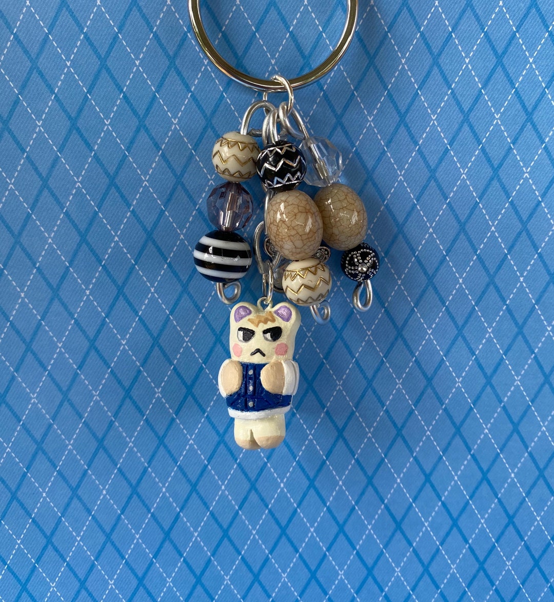 Animal Crossing Inspired Marshal Charm Keychain - Etsy