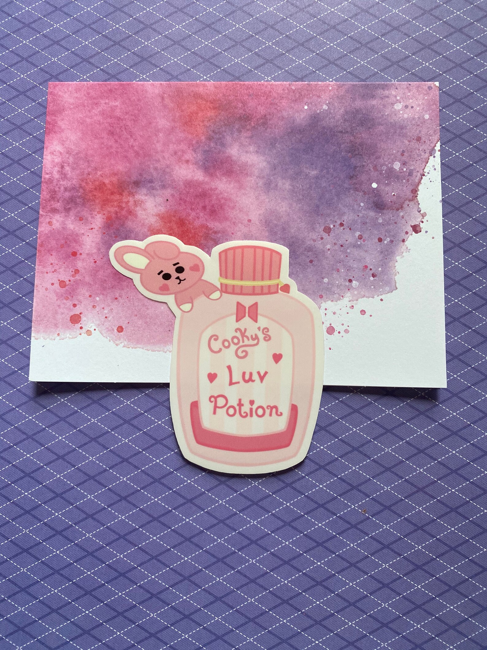BTS Cooky Luv Potion Bottle Glossy Sticker - Etsy