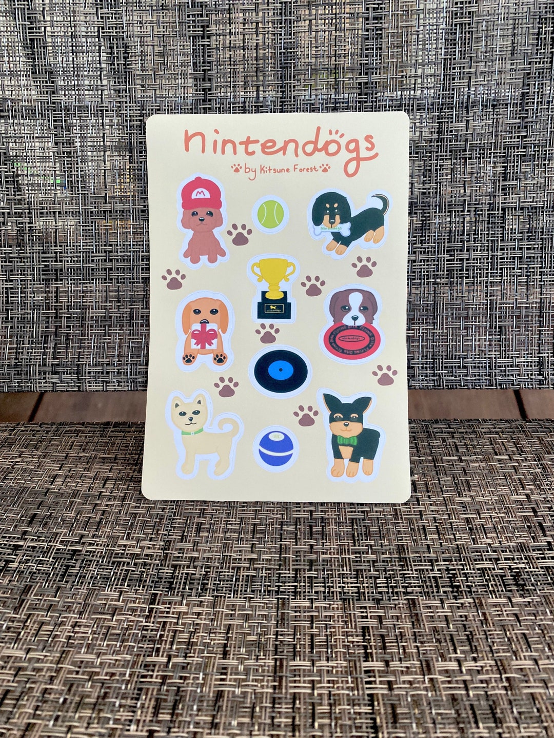 Nintendogs Sticker Sheet/ Die Cut Stickers/ 2000s Throwback/ Nostalgia ...