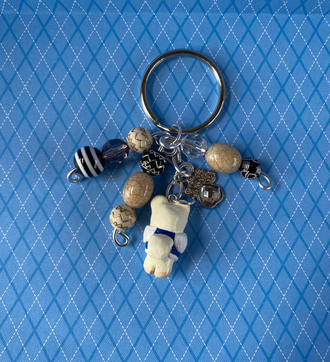 Animal Crossing Inspired Marshal Charm Keychain | Etsy