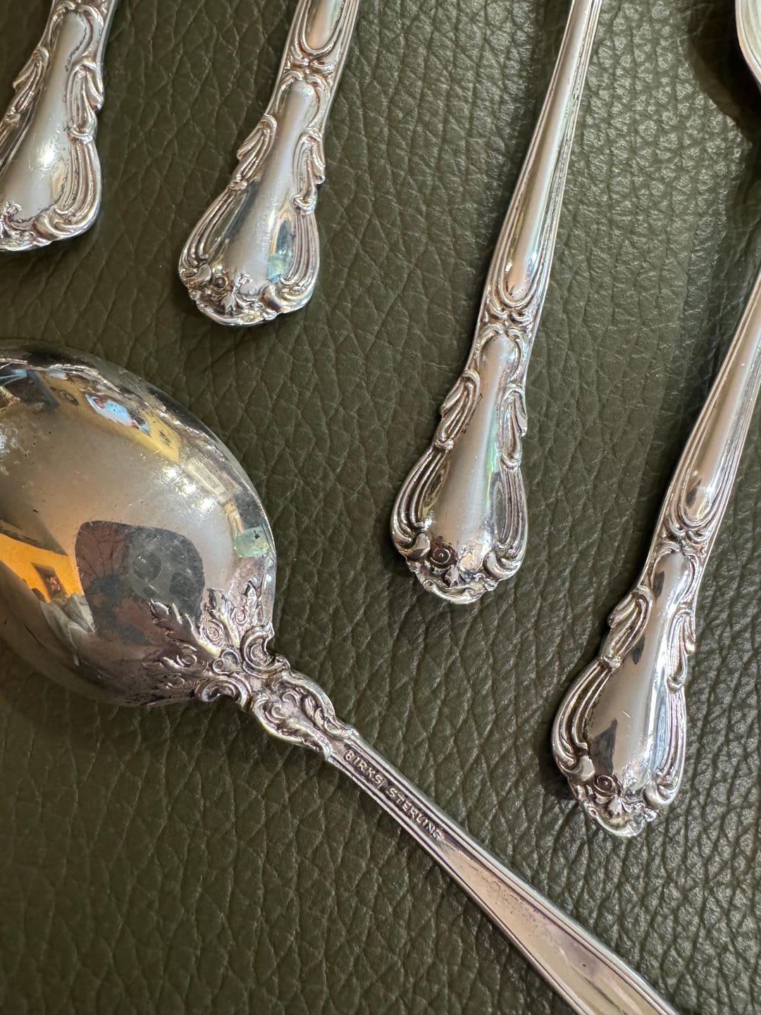 Birks Sterling Silver - Set of 12 Demitasse Coffee Spoons - Chantilly ...