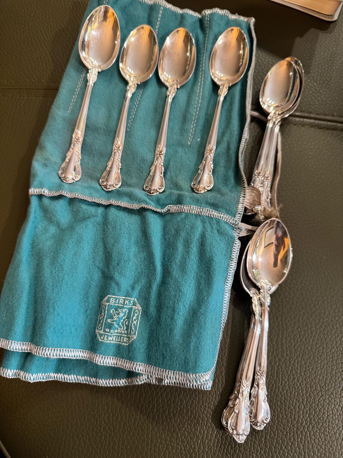 Birks Sterling Silver - Set of 12 Demitasse Coffee Spoons - Chantilly ...