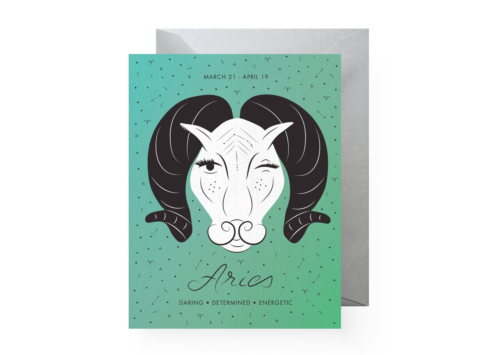 Aries Zodiac Birthday Card - Etsy