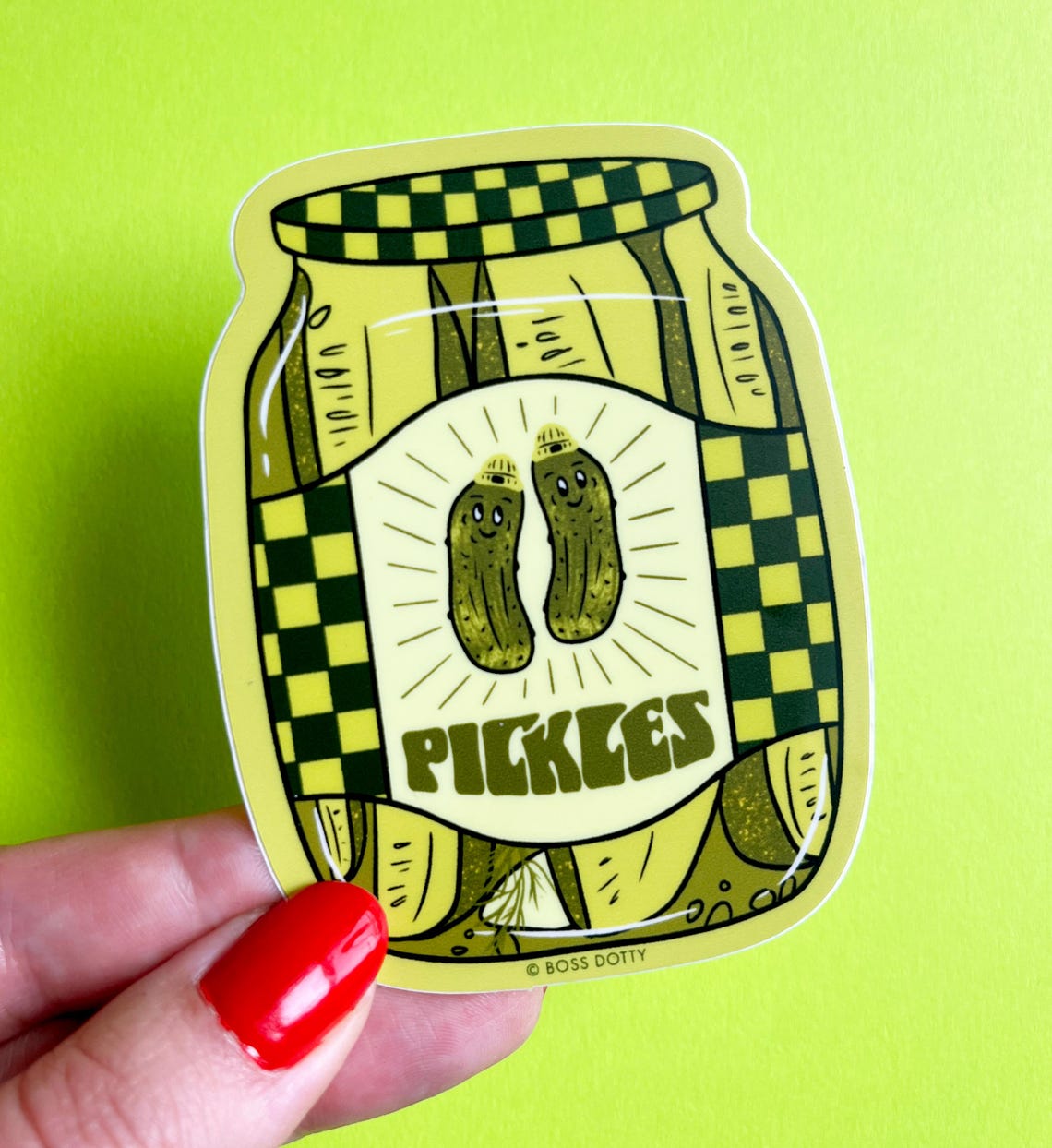 Pickle Jar Sticker - Etsy