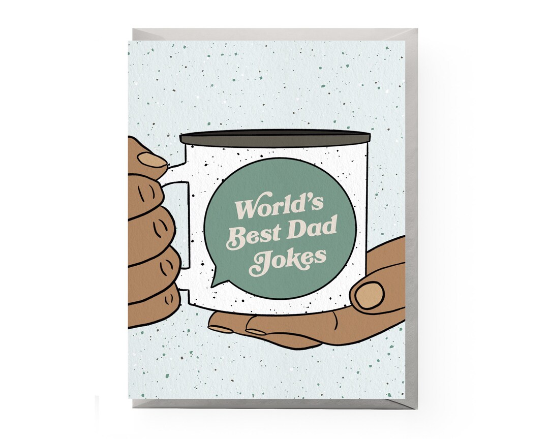 World's Best Dad Jokes Card Father's Day Card, Funny Father's Day ...