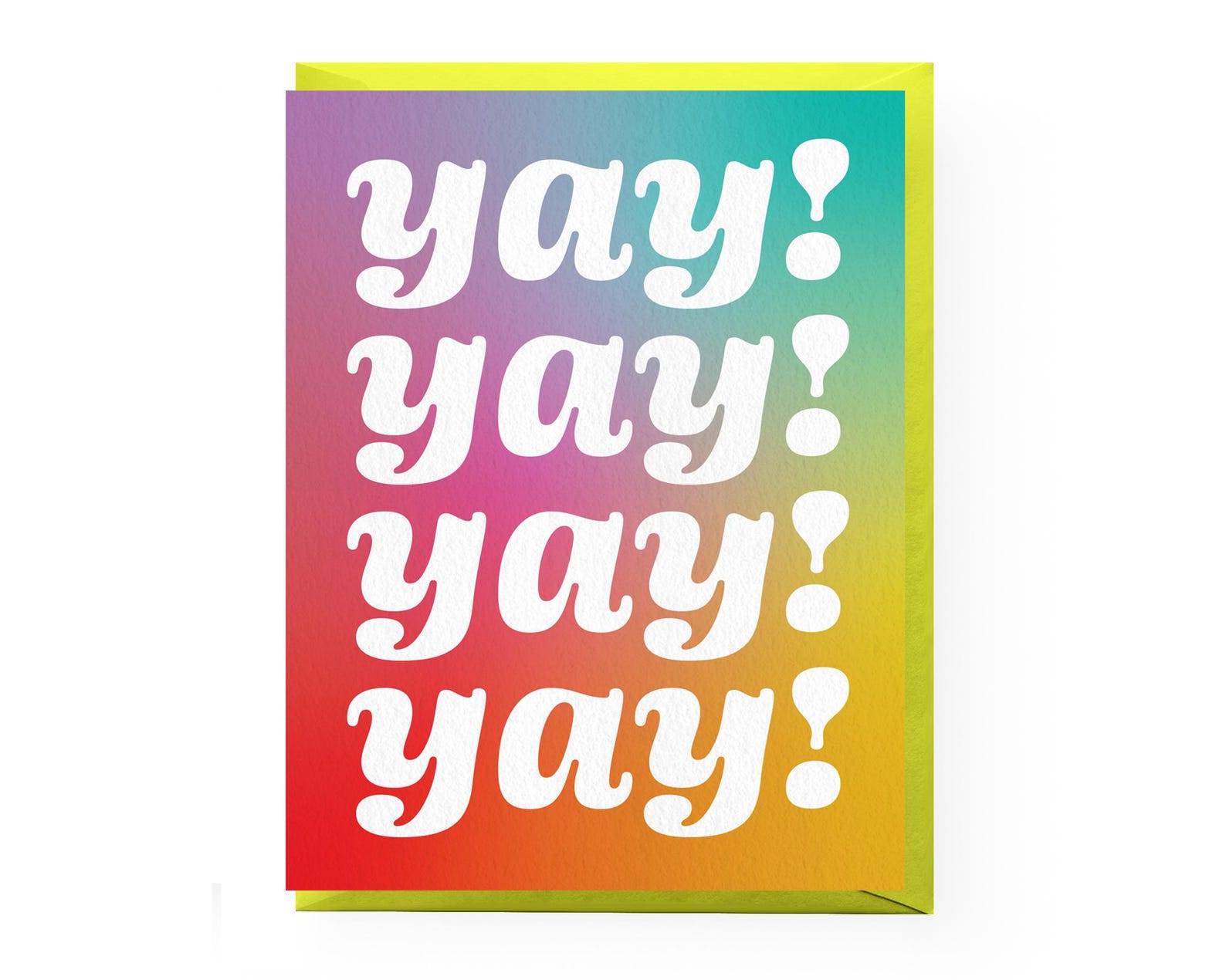 Quadruple Yay Card | Congratulations Card, Encouragement Card - Etsy