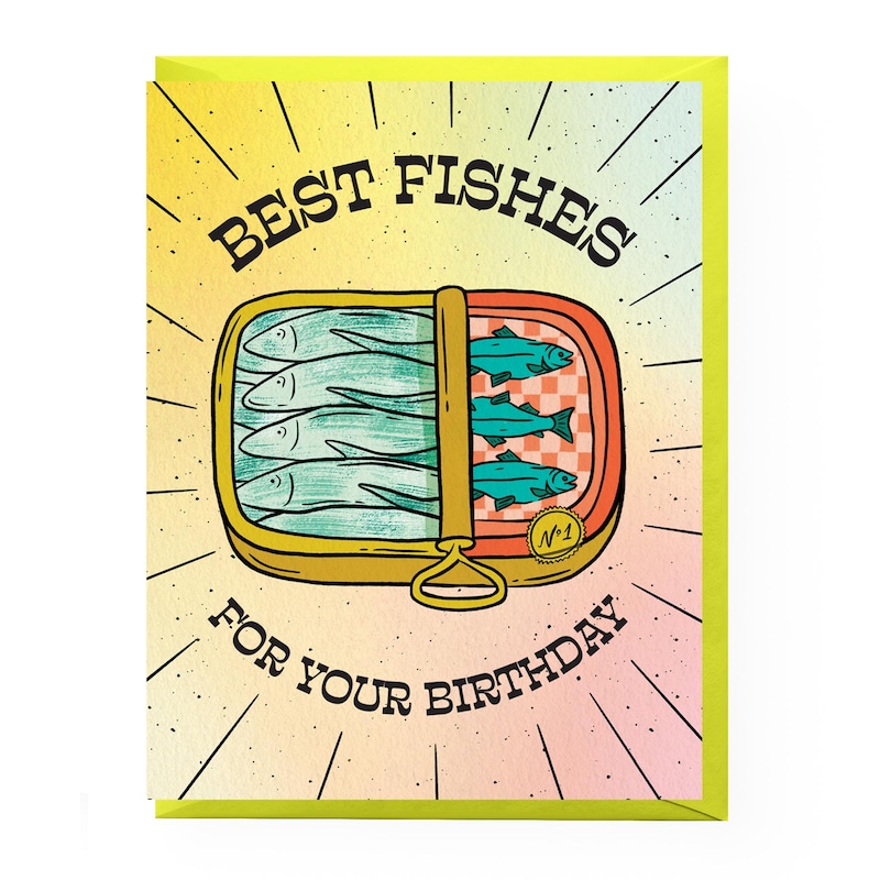 Fish Birthday Card - Etsy