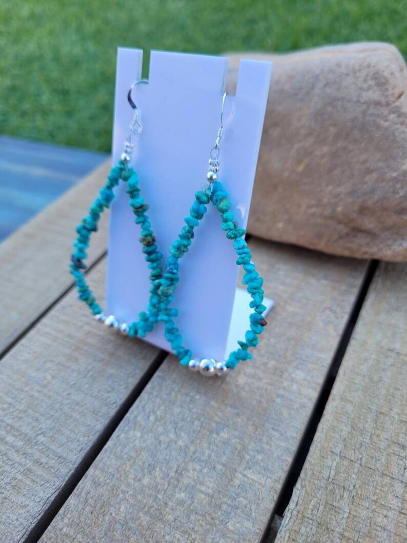 Native American Navajo Turquoise & Sterling Silver Beaded - Etsy