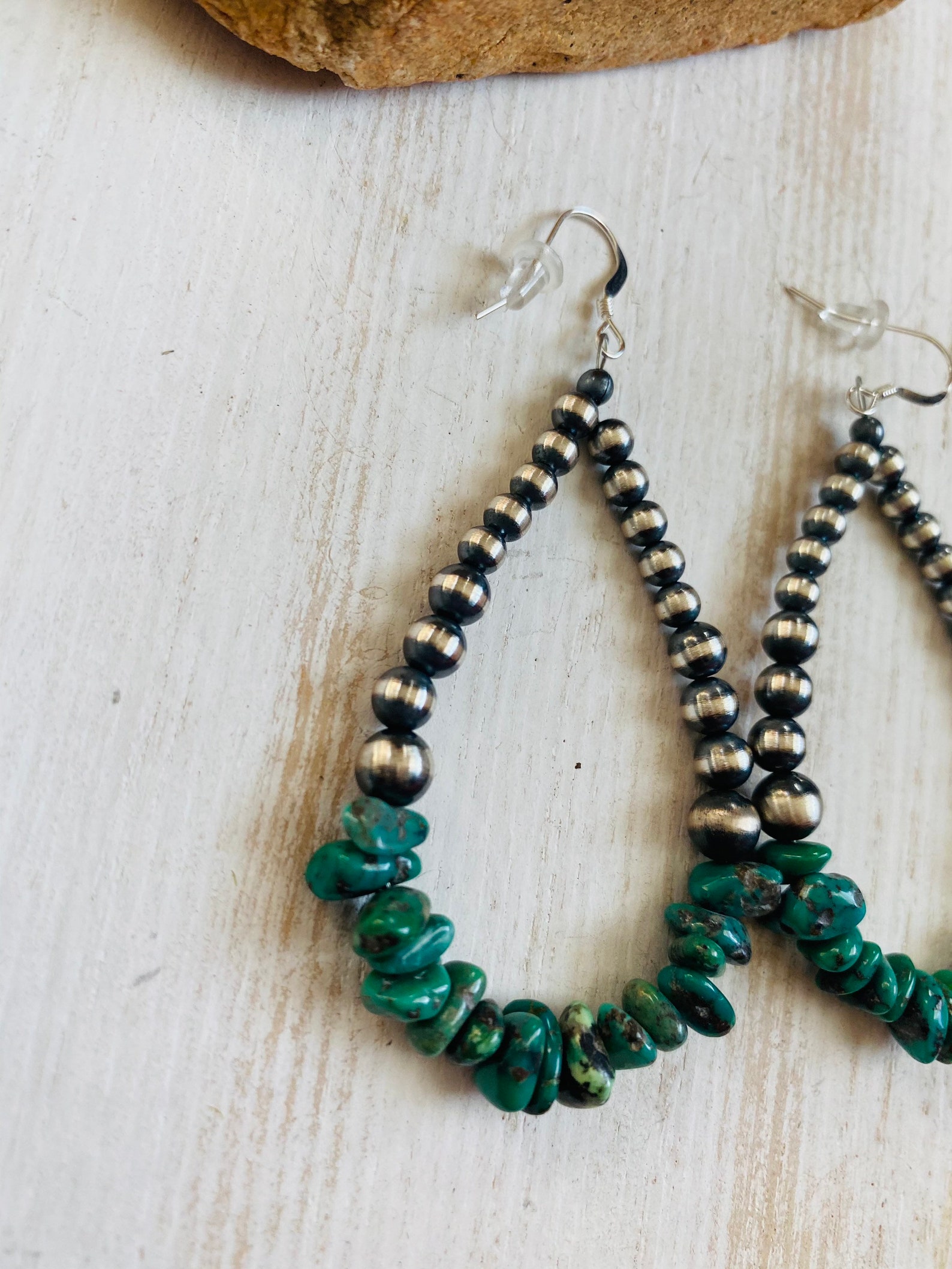 Native American Navajo Pearl and Turquoise Beaded Dangle | Etsy