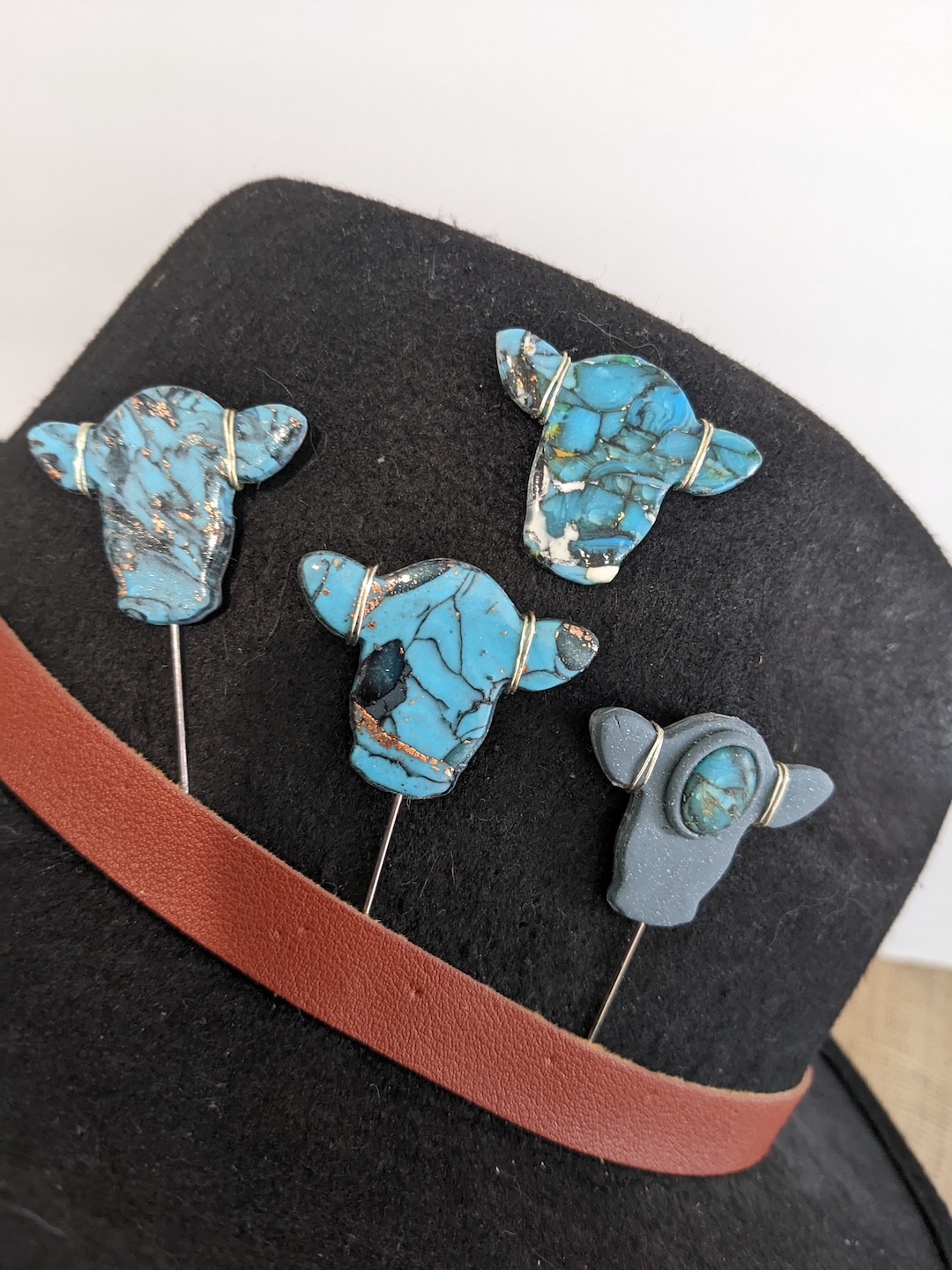 Hat Pins! Update Your Favorite Western Hat. Pin to Shirt, Jacket, Purse ...