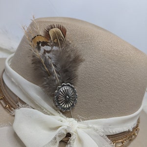 Custom Feather Cluster Stick Hat Pins /hat Accessory/western Brooch/hat ...