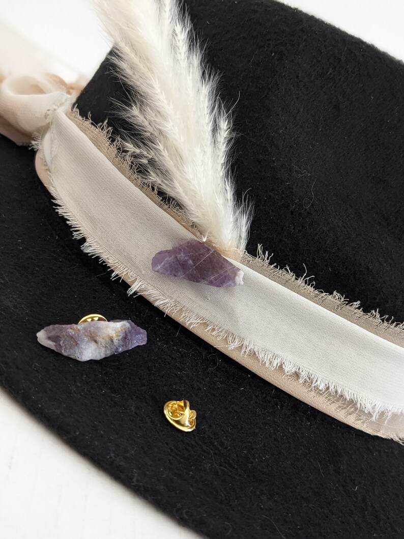 Amethyst Hat Pins Add to Your Favorite Western Hat Beanie - Etsy