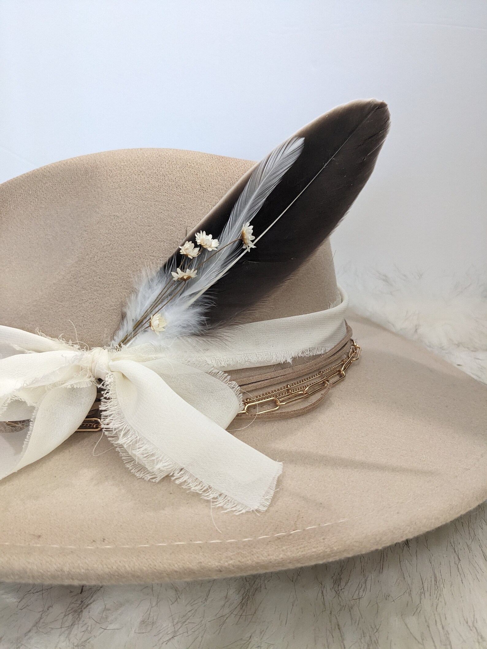 Custom Hat Band Feathers. Hat Band Accessory. Custom Feather for Your ...