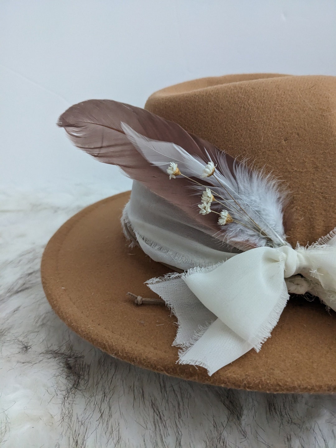 Custom Hat Band Feathers. Hat Band Accessory. Custom Feather for Your ...