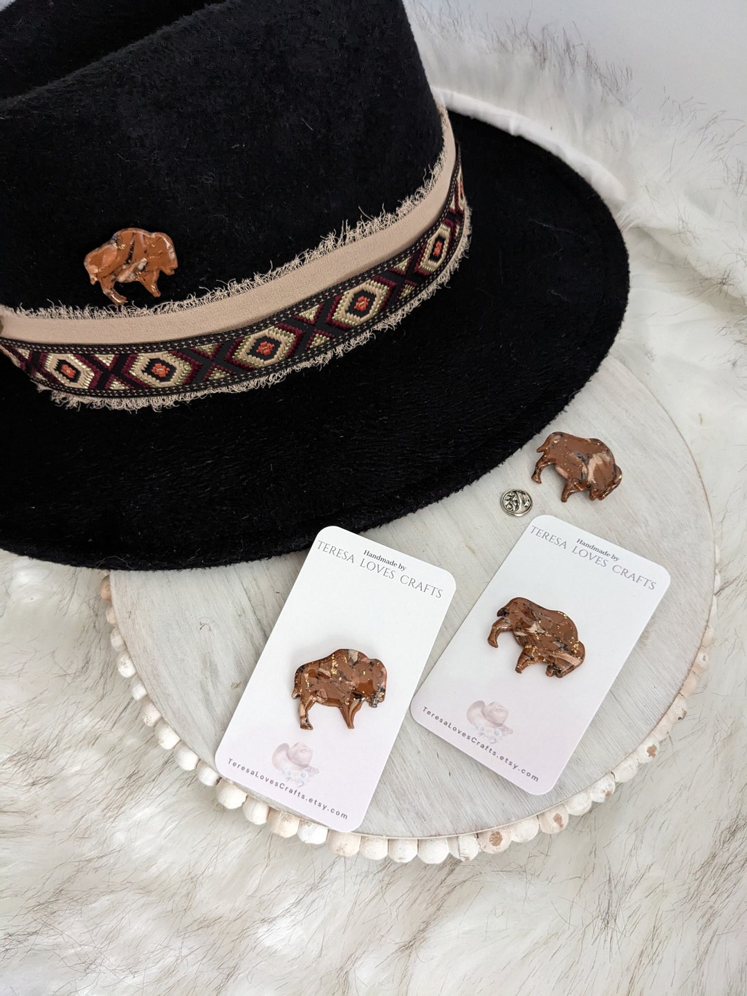 Western Buffalo Hat Pins. Update Your Favorite Western Hat. Pin to ...