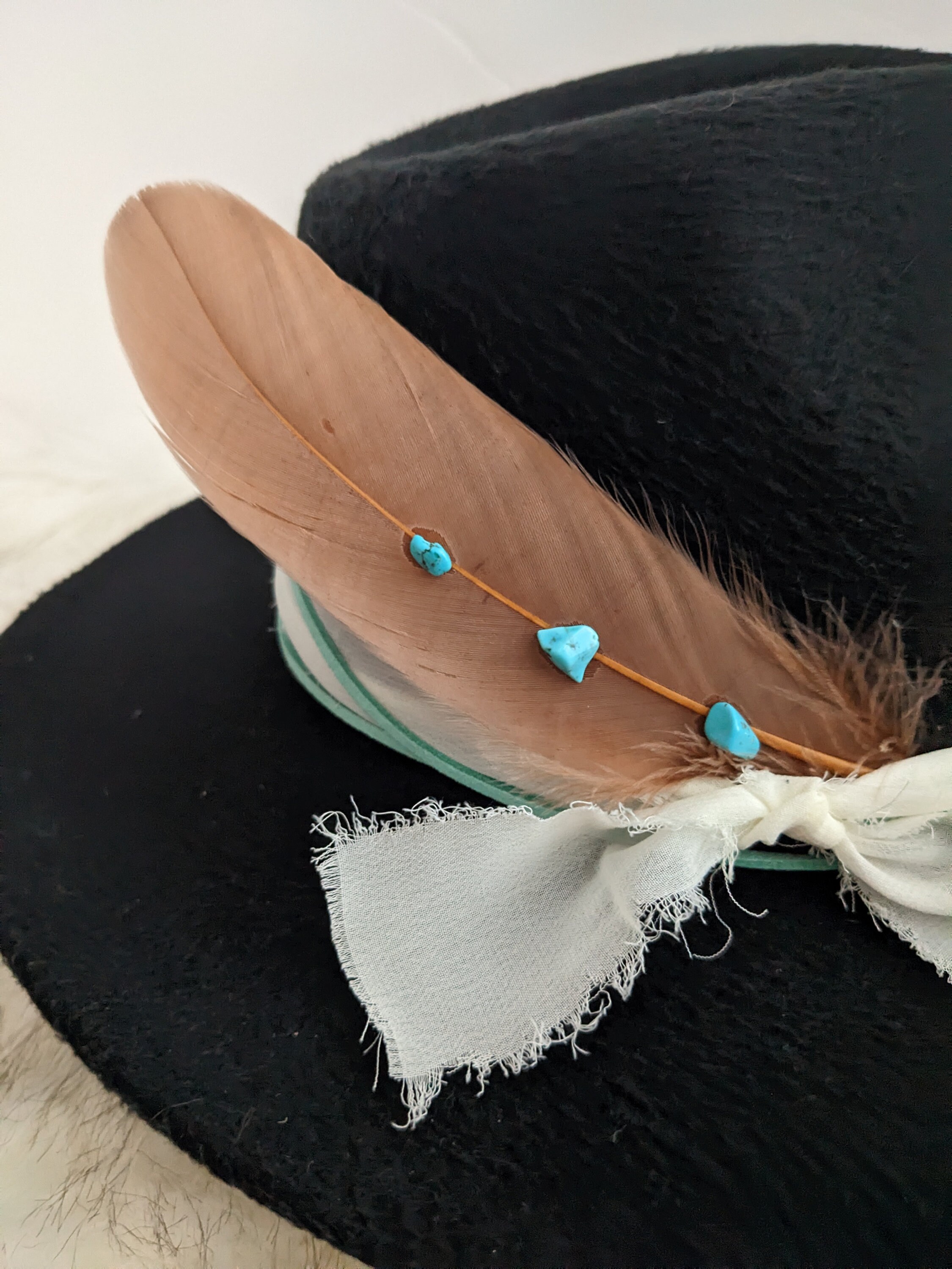 Hat Band Feathers. Hat Band Accessory. Custom Feather for Your Hat ...
