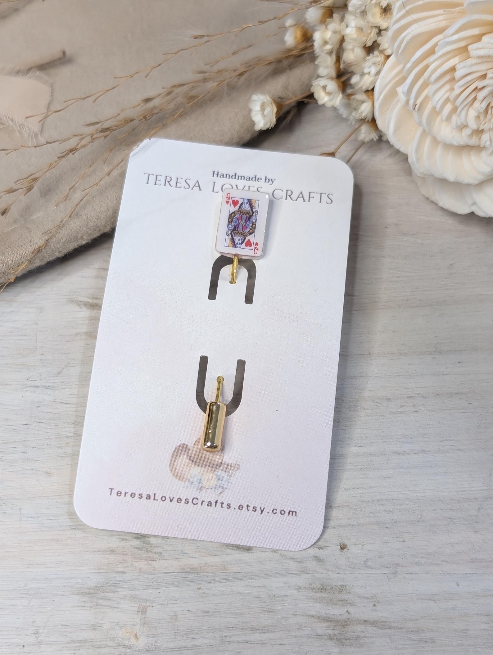 Mini Playing Card Hat Pins!! Stick a Playing Card Hat Pin to Your ...