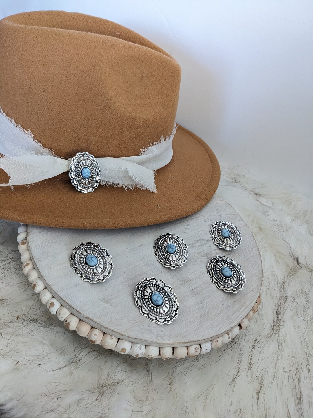 Concho Hat Pins /concho Style Brooch Pin/ Hat Accessory/western Brooch ...