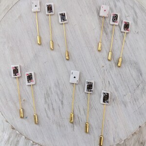 Mini Playing Card Hat Pins Stick a Playing Card Hat Pin to Your ...