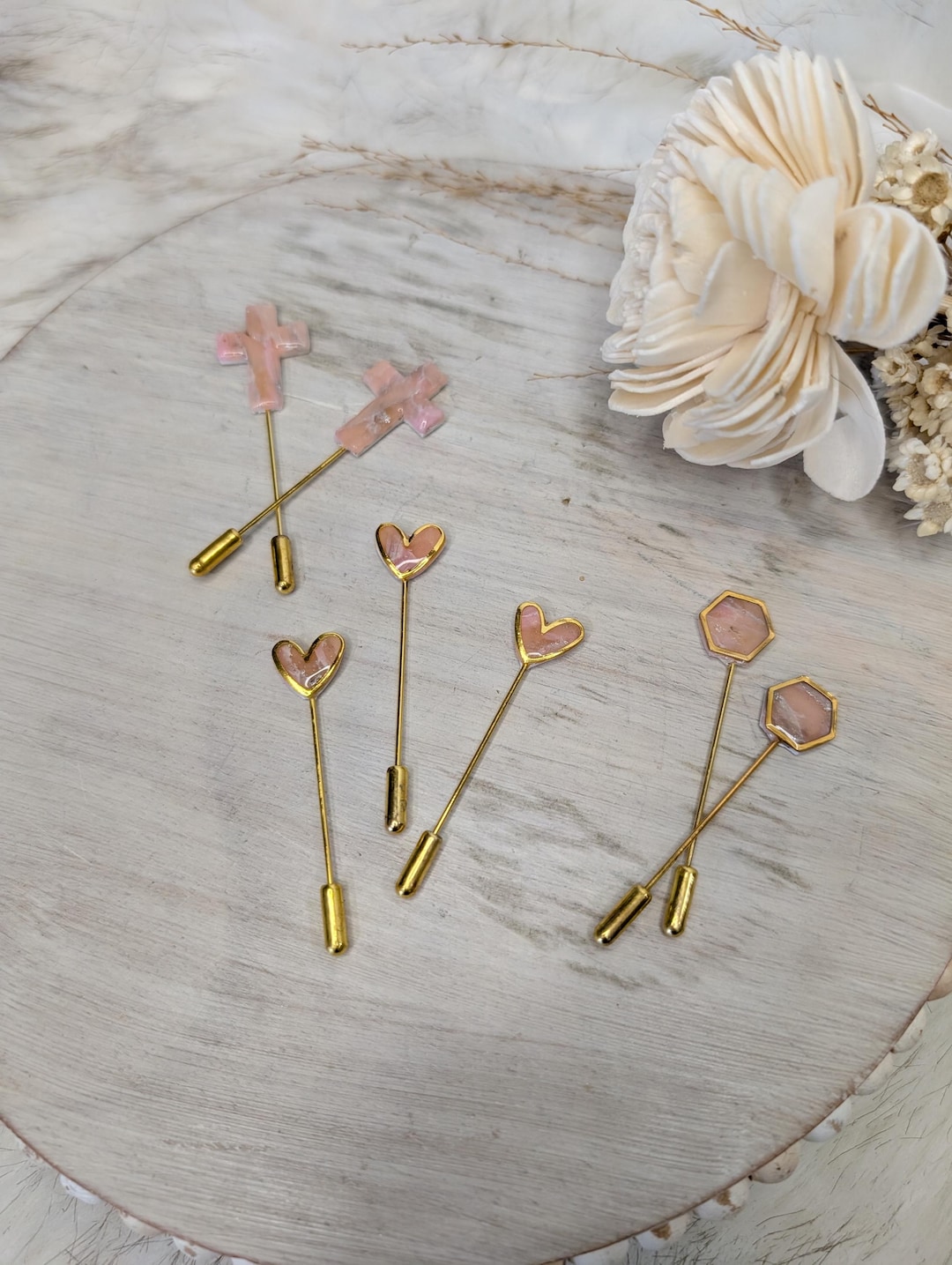 Pink Cowboy Hat Pins! Cowgirl Western Hat Pins. Cross, Heart or Hexagon ...