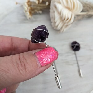 Amethyst Hat Pins! Add to Your Favorite Western Hat, Beanie, Fedora ...