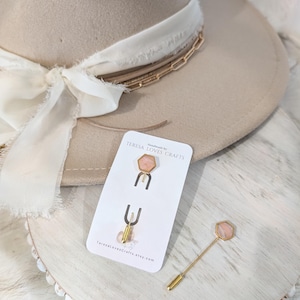 Pink Cowboy Hat Pins! Cowgirl Western Hat Pins. Cross, Heart or Hexagon ...