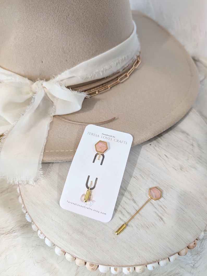 Pink Cowboy Hat Pins! Cowgirl Western Hat Pins. Cross, Heart or Hexagon ...