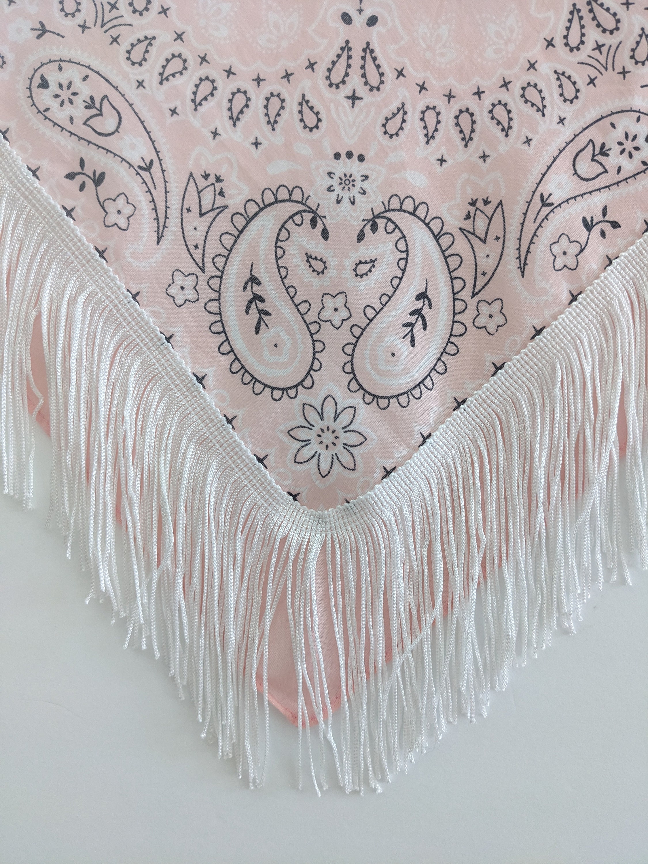Pink Fringe Bandana Accessory, the Perfect Western Bandana for Girls ...