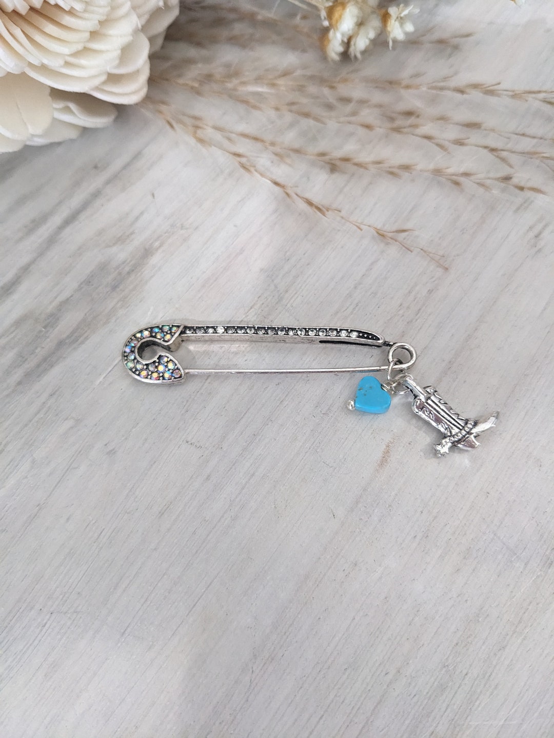 Safety Pin Hat Pins! Update Your Favorite Western Hat. Pin to Shirt ...