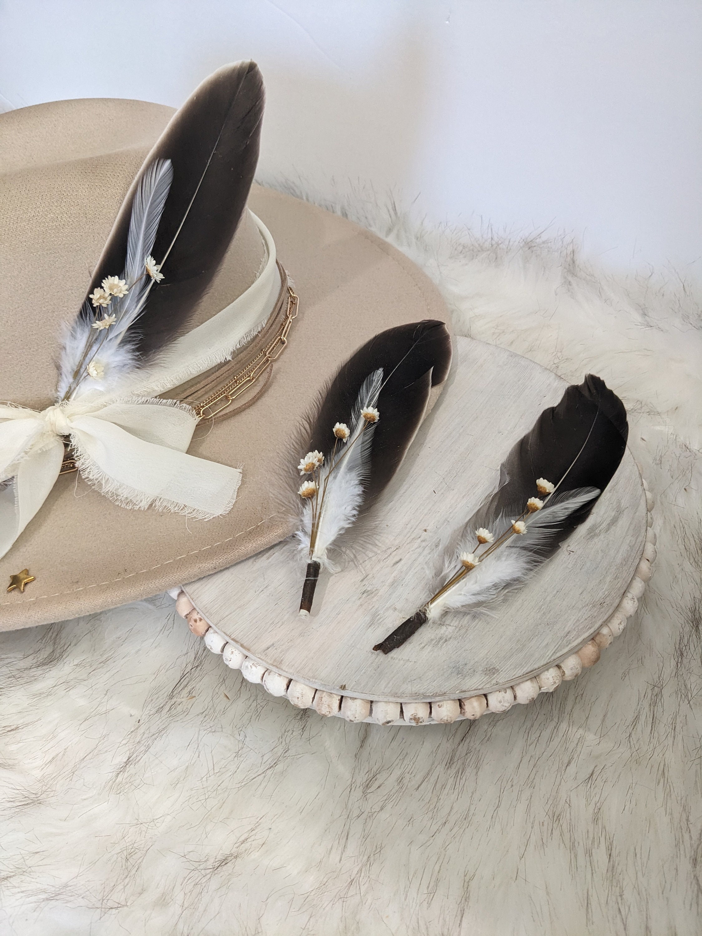 Custom Hat Band Feathers. Hat Band Accessory. Custom Feather for Your ...