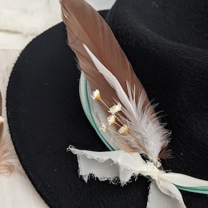 Custom Hat Band Feathers. Hat Band Accessory. Custom Feather for Your ...